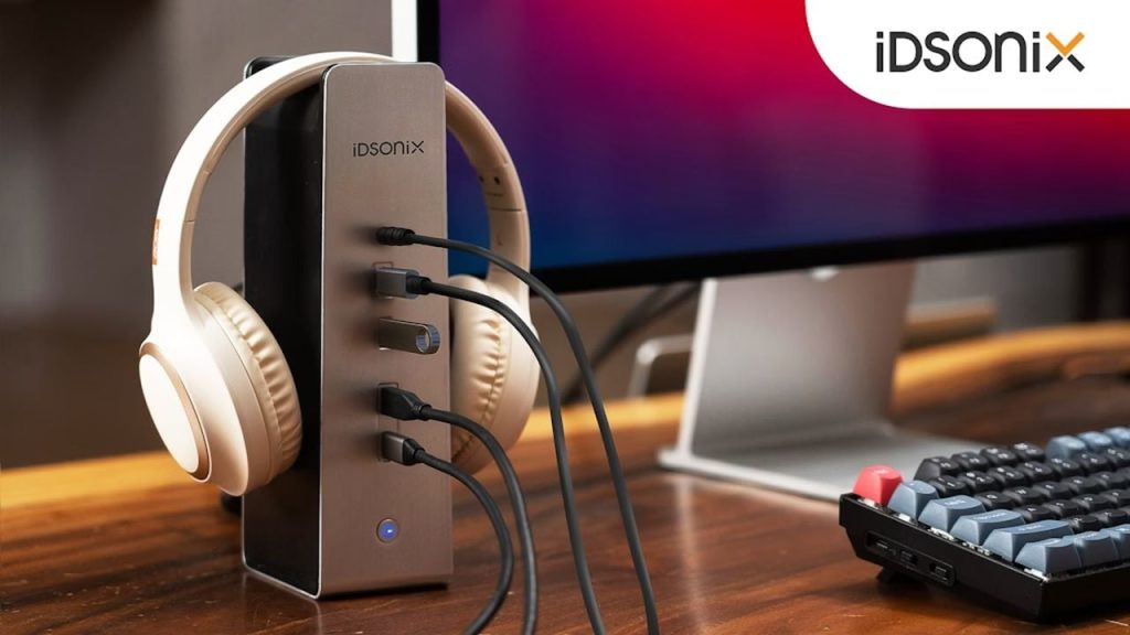Station d'accueil 14-en-1 Thunderbolt 4 et support pour casque iDsonix - ProGuideAH