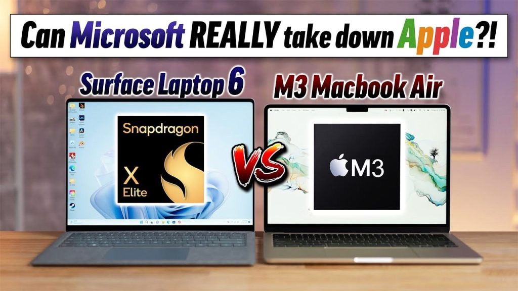 Apple M3 MacBook Air vs Snapdragon X Elite Surface Laptop - ProGuideAH